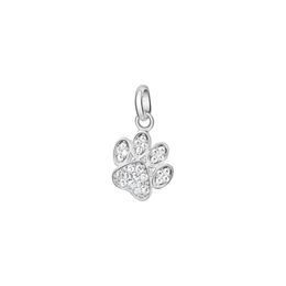 Kettenanh&auml;nger Vivance "925/- Sterling Silber rhodiniert Pfote", wei&szlig;, Schmuckanh&auml;nger, Damen, one-size, Silber 925 (Sterlingsilber), 0,8 g, Kettenanh&auml;nger