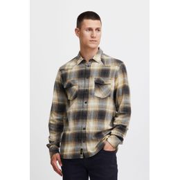 Langarmhemd Blend "BHShirt", Herren, Gr. M, US-Größen, blau (marineblaus), Web, 100% Baumwolle, kariert, regular fit, Hemden, Stilvolles Langarmhemd