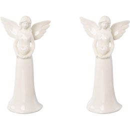 Engelfigur CREATIV HOME "Engel", wei&szlig;, B:9cm H:18,5cm T:5cm, Dekofiguren, Engelfigur