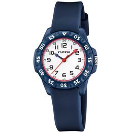 Quarzuhr Calypso Watches "My First Watch", blau (dunkelblau), Armbanduhren, Kinder, Armbanduhr, Kinderuhr, bis 10 bar wasserdicht, ideal als Geschenk