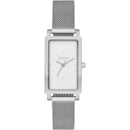 Quarzuhr Skagen "HAGEN MICRO", silber (silberfarben, weiß), Armbanduhren, Damen, Quarzuhr, Armbanduhr, Damenuhr, Edelstahlarmband, analog