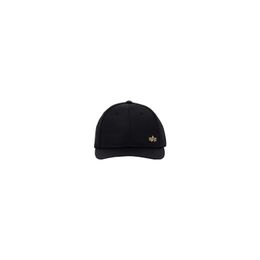 Trucker Cap Alpha Industries "Metal Label Cap", Damen, Gr. onesize, schwarz, shiny gold, Obermaterial: 100% Nylon, Caps
