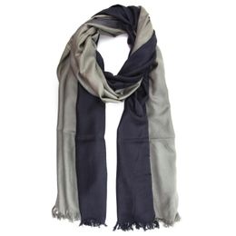 Modeschal "Lonie", Damen, grau, Viskose, Collezione Alessandro, gestreift, Basic, Modet&uuml;cher, im Farbverlauf mit Fransenkante