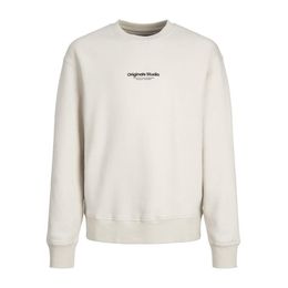 Jack & Jones Jack & Jones Junior Sweatshirt 'JORVesterbro' Jungen Gr&ouml;&szlig;e 164 creme / schwarz