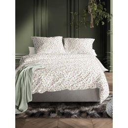 Bettw&auml;sche Irisette "Tokio 8567", wei&szlig;, B/L: 135cm x 200cm, 1 Stk., 1 Stk., Mako-Satin, B/L: 80cm x 80cm, 2 Stk., Mako-Satin, Obermaterial: 100% Baumwolle, Bettw&auml;sche, Bettw&auml;sche, seidiger Glanz, besonders weich und hautschmeichelnd