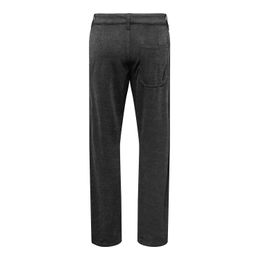 Only & Sons Chinohose ONLY & SONS "ONSROMA SLIM POCKET CHINO PANT OTL", Herren, Gr. 30, Länge 30, grau (dunkelgrau melange), Web, Obermaterial: 95% Polyester, 5% Elasthan, meliert, slim fit knöchellang, Hosen Chinohose