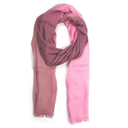 Modeschal "Danai", Damen, rosa (rose), Viskose, Collezione Alessandro, gestreift, Basic, Modetücher, mit tollen Farben im Farbverlauf
