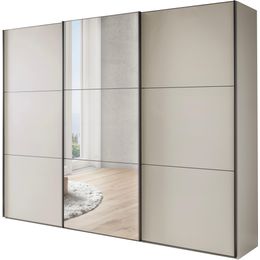 Schwebet&uuml;renschrank Wiemann "Phoenix, Made in Germany, modernes Design, Highlight, Blickfang", champagner, dekor, B:295cm H:217cm T:67cm, Schr&auml;nke, Schwebet&uuml;renschrank, maximaler Staurraum, inkl.Einlegeb&ouml;den, W&auml;scheb&ouml;den u. D&auml;mpfer