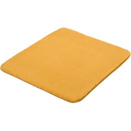 Badematte Kleine Wolke "Cony", gelb, H:25mm, Polyester, Badematten, Badematte, Badteppich, Fell-Optik, Uni Farben, besonders weich & kuschelig