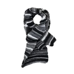 Modeschal "Liah", Damen, schwarz, Polyacryl, Collezione Alessandro, gestreift, Basic, Modet&uuml;cher, Made in Italy