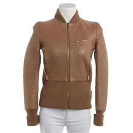 Fendi Lederjacke / Ledermantel Damen Gr&ouml;&szlig;e XS Second Hand hellbraun