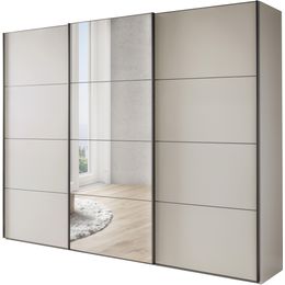 Schwebet&uuml;renschrank Wiemann "Phoenix, Made in Germany, modernes Design, Highlight, Blickfang", champagner, dekor, B:295cm H:236cm T:67cm, Schr&auml;nke, Schwebet&uuml;renschrank, maximaler Staurraum, inkl.Einlegeb&ouml;den, W&auml;scheb&ouml;den u. D&auml;mpfer