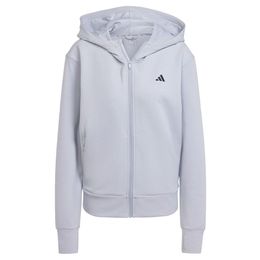 adidas Performance Sportsweatjacke 'Designed 4 Training Full-Zip Hooded' Damen Gr&ouml;&szlig;e XXXS/XXS grau / schwarz