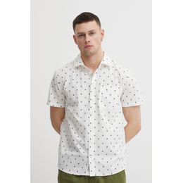Kurzarmhemd Blend "BHShirt", Herren, Gr. XXL, US-Größen, snow weiß, Web, 100% Baumwolle, gemustert, regular fit normal, ohne Ausschnitt, Hemden, Stilvolles Hemd mit kurzen Ärmeln
