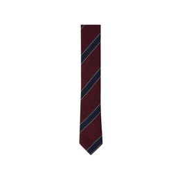 Krawatte Seidensticker "Slim", Herren, braun, Seide, gestreift, Krawatten, Schmal (5cm) Streifen