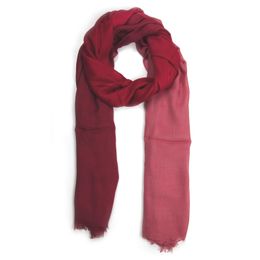 Modeschal "Danai", Damen, rot, Viskose, Collezione Alessandro, gestreift, Basic, Modet&uuml;cher, mit tollen Farben im Farbverlauf