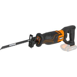 Akku-S&auml;bels&auml;ge WORX "WX500.9", schwarz (scharz), B:8,5mm H:18mm L:41mm, S&auml;gemaschinen, Hubl&auml;nge 20 mm, variable Geschwindigkeit, ohne Akku & Ladeger&auml;t