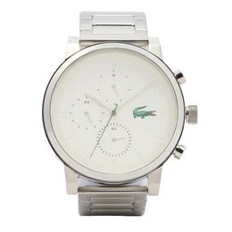 Lacoste Uhr 'Replay' Herren Gr&ouml;&szlig;e One Size dunkelgr&uuml;n / rot / silber / wei&szlig;