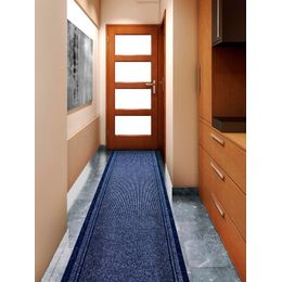 L&auml;ufer "Schmutzfangl&auml;ufer MALAGA, Made in Belgium", blau, B:66cm H:6mm L:750cm, Polypropylen (PP), PRIMAFLOR-IDEEN IN TEXTIL, Teppiche, Schmutzfangl&auml;ufer, Schmutzfangmatte, meliert, gesteift, strapazierf&auml;hig, rutschhemmend