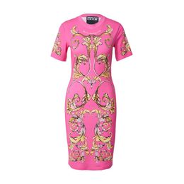 Versace Jeans Couture Kleid 'ACTIVE' Damen Gr&ouml;&szlig;e 42 braun / gold / hellpink / schwarz Winterkleid