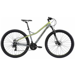 Mountainbike Bikestar Gr. 46, grau, Fahrräder, Damen, 46cm, 29 Zoll (73,66cm), für Damen und Herren, Kettenschaltung