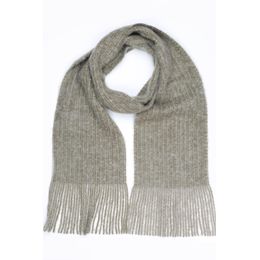 Wollschal "Wolltraum", Damen, braun, Polyacryl, Collezione Alessandro, unifarben, Basic, Modetücher, Made in Italy in Melange-Tönen