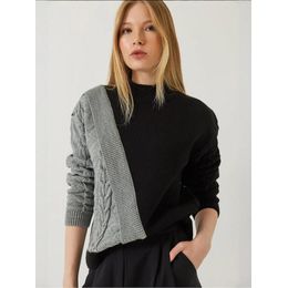 Bianco Lucci Sweater female Grey, Black size S/L