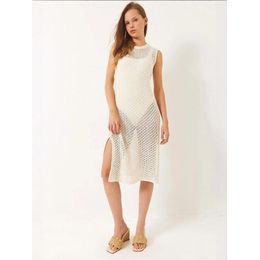 Bianco Lucci Knitted dress female Beige size S/L