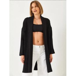 Bianco Lucci Knit Cardigan female Black size S/L