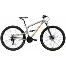 Mountainbike Bikestar Gr. 45, grau, Fahrräder, Damen, 45cm, 29 Zoll (73,66cm), für Damen und Herren, Kettenschaltung