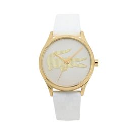 Lacoste Analog Watch 'Crocodelle' female Gold, White size One Size