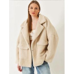 Bianco Lucci Mantel Damen Gr&ouml;&szlig;e S/L beige Wintermantel