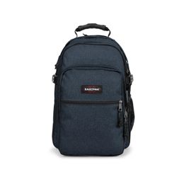 Freizeitrucksack Eastpak "TUTOR", Gr. B/H/T: 32,5cm x 48cm x 26cm, blau (triple denim), Polyester, meliert, Basic, Rucks&auml;cke Freizeitrucksack, mit ger&auml;umigen F&auml;chern