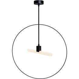 Segula Pendelleuchte "Syntax", schwarz, 1 Stk., Leuchten, Stylisher Minimalismus, schwarzes Metall, mit Textilkabel, Pendelleuchte