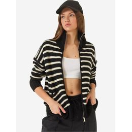 Bianco Lucci Oversized Cardigan female Black size S/L
