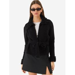 Bianco Lucci Strickjacke Damen Gr&ouml;&szlig;e S/L schwarz