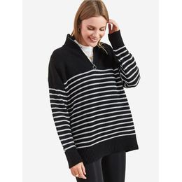 Bianco Lucci Pullover Damen Gr&ouml;&szlig;e S/L schwarz / wei&szlig;