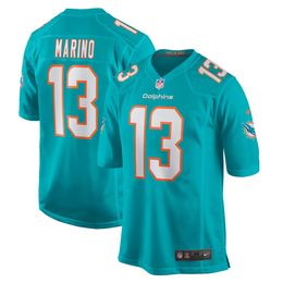 Footballtrikot Nike "Nike Trikot Miami Dolphins NFL Home Game Jersey Marino 13", Herren, Gr. S, mehrfarbig, 100% Polyester, Trikots