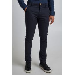 Chinohose Blend "BHNatan", Jungen, Gr. 28, Länge 30, schwarz navy blau, Web, 98% Baumwolle, 2% Elasthan, unifarben, slim fit lang, Hosen Chinohose, Chinohose Slim Fit mit Gürtelschlaufen