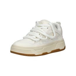 Sneaker Steve Madden "Steve Madden Sneaker Leder/Textil", Damen, Gr. 40, wei&szlig; kombi, Leder, Textil, Schuhe Sneaker