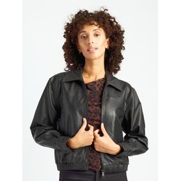 Blouson Maze "42023071", Damen, Gr. S, schwarz, Obermaterial: 100% Lammleder; Innenfutter: 100% Polyester; &Auml;rmelfutter: 100% Polyester, Jacken Blouson