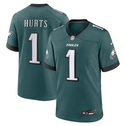 Footballtrikot Nike "Nike Trikot Philadelphia Eagles NFL Home Game Jersey Hurts 1", Herren, Gr. XL, mehrfarbig, 100% Polyester, Trikots