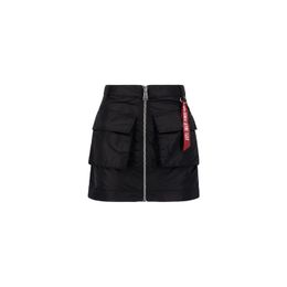 Skort Alpha Industries "Utility Mini Skirt W", Damen, Gr. L, schwarz, Obermaterial: 100% Nylon, R&ouml;cke Skort
