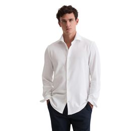Marc O'Polo Langarmhemd MARC O'POLO "aus Bio-Baumwolle", Herren, Gr. XXL, Normalgr&ouml;&szlig;en, wei&szlig;, Obermaterial: 100% Baumwolle, unifarben, slim fit normal, Doppelmanschette, Hemden