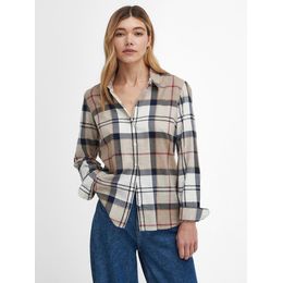 Barbour Bluse 'Bredon' Damen Gr&ouml;&szlig;e S beige / nachtblau / hellblau / offwhite