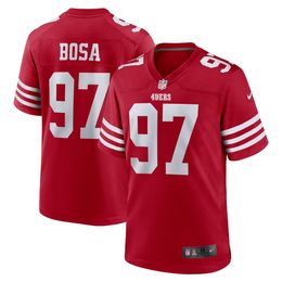 Footballtrikot Nike "Nike Trikot San Francisco 49ers NFL Home Game Jersey Bosa 97", Herren, Gr. XL, rot (mehrfarbig), 100% Polyester, Trikots