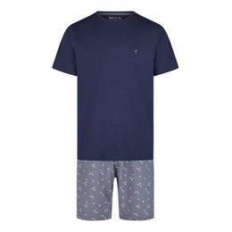 Phil & Co. Berlin Short Pajamas 'Lounge Dreams' male Blue, Grey size M