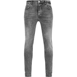 Bequeme Jeans 2Y STUDIOS "2Y Studios Herren 2Y Tapered Fit Jeans", Damen, Gr. 31, Normalgr&ouml;&szlig;en, anthrazit, 97% Baumwolle, 3% Elasthan, unifarben, Jeans