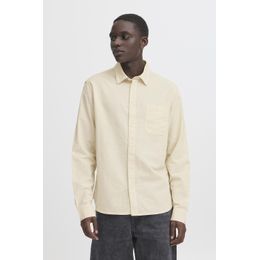 Leinenhemd Blend "BHBAY LINEN", Jungen, Gr. 3XL, US-Gr&ouml;&szlig;en, bleached sand, 55% Leinen, 45% Baumwolle, unifarben, Basic, Basic normal, ohne Ausschnitt, weit abgesteppt, Hemden, Stilvolles Langarmhemd aus Leinenmix mit Brusttasche