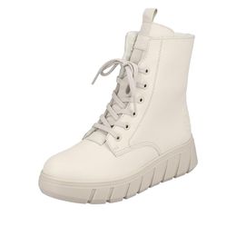 Rieker Schn&uuml;rstiefel 'Y3501' Damen Gr&ouml;&szlig;e 37 hellbeige Winterschuhe